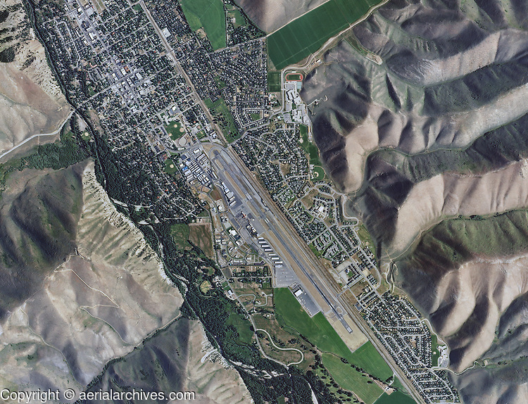 aerial map of Friedman Memorial Airport (KSUN), Hailey, Idaho | Aerial ...