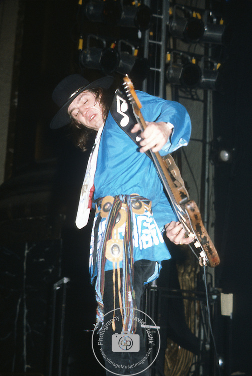 Stevie Ray Vaughan Playing Guitar